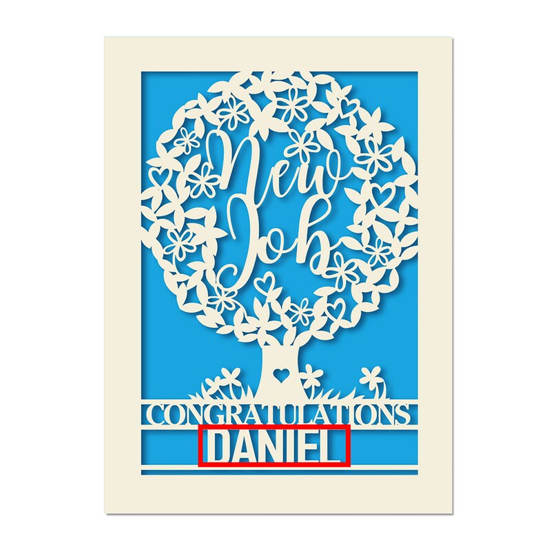 Personalised Congratulation New Job Card Custom Greeting Cards | Etsy