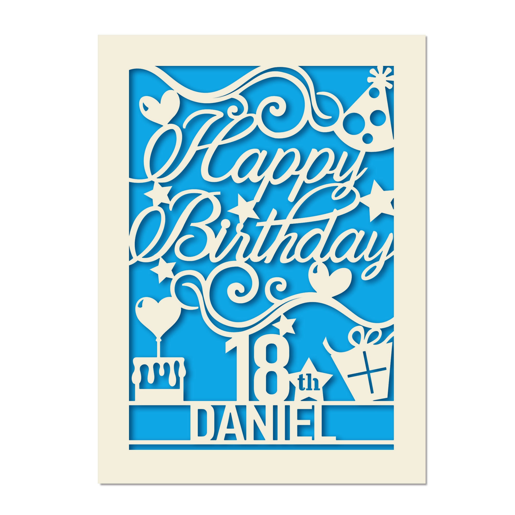 Personalised Happy Birthday Cards Custom Birthday Cards for | Etsy