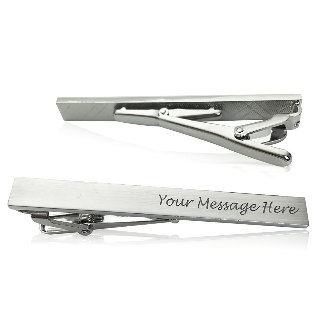 Personalised Engraved Tie Bar Clip/tie Pin Personalised - Etsy UK