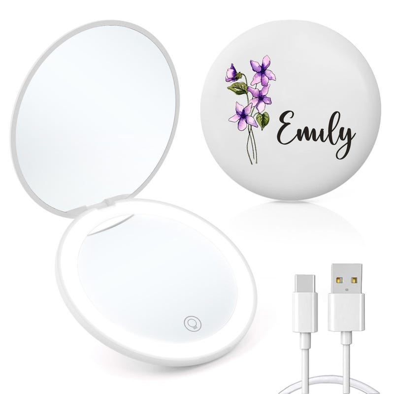 Light up Small Mirror - Etsy UK