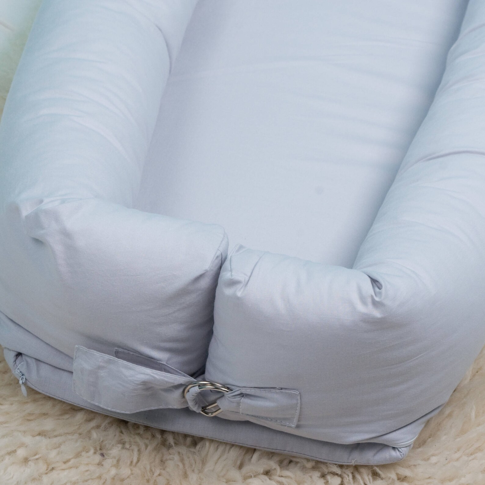 Light Grey Baby Nest with Removable cover babynest toddler | Etsy