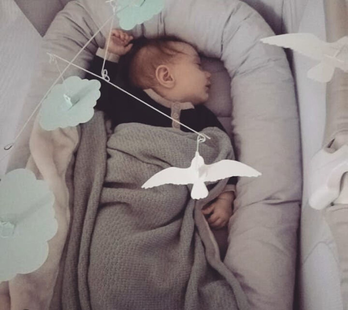 Light Grey Baby Nest with Removable cover babynest toddler | Etsy