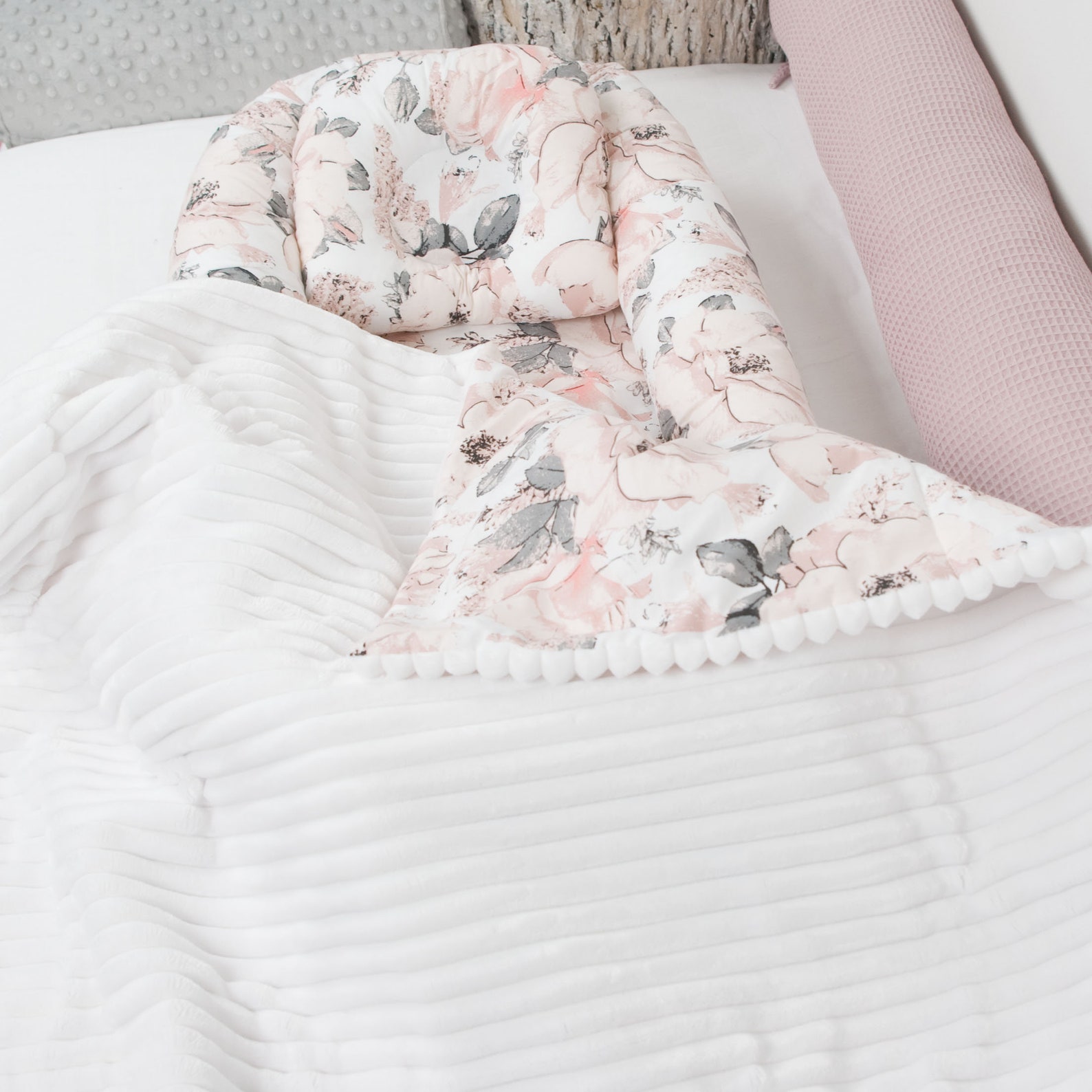 Peonies Baby Minky Comforter Any Size Roses Blanket Toddler - Etsy