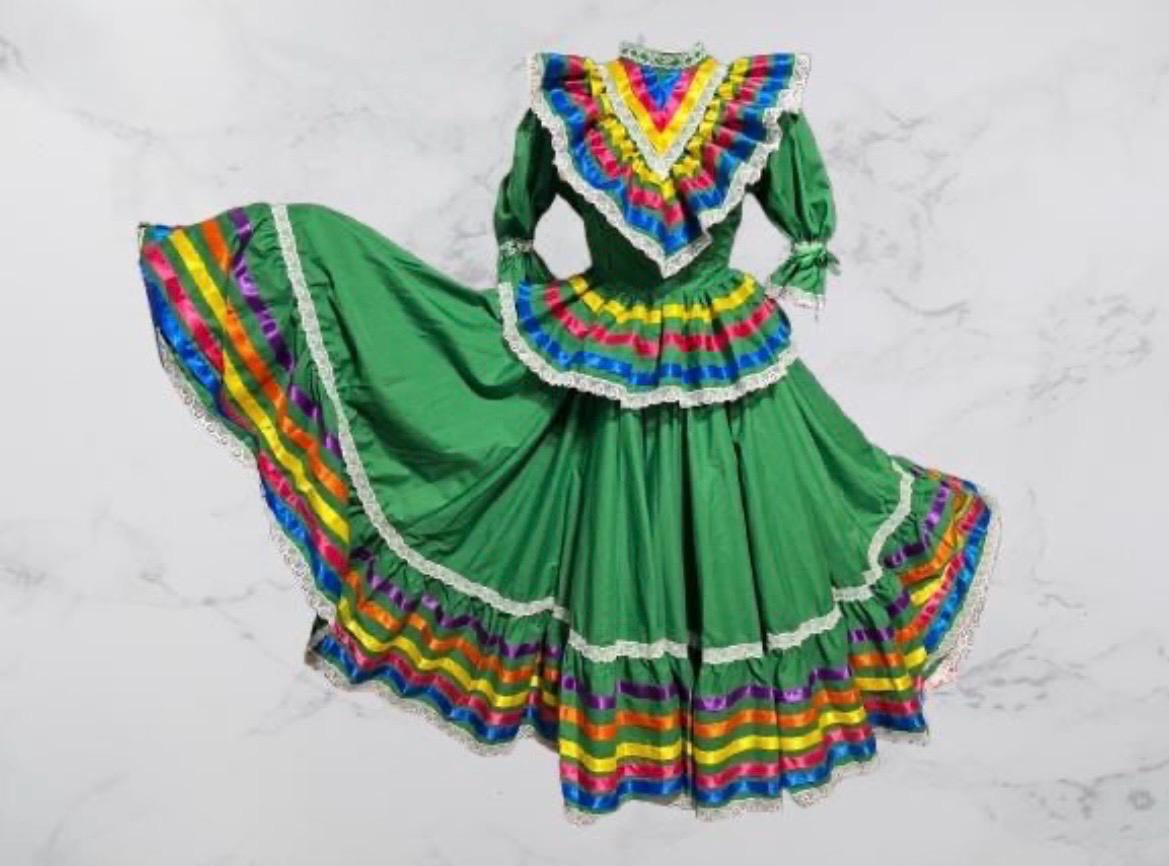 Adult Mexican Traditional Jalisco Dancing Dress - Different Sizes ...