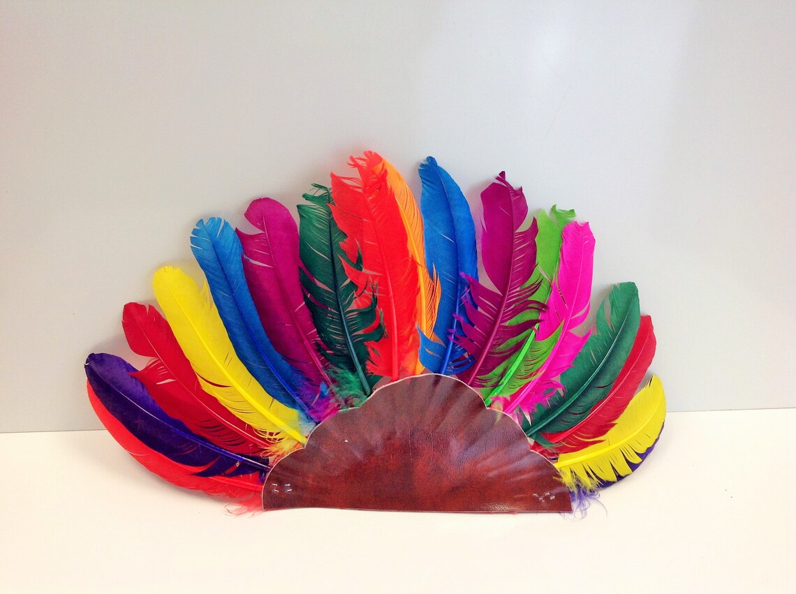 Traje Indio Nativo Penacho Matachines Disfraz Tocado Nativo - Etsy México