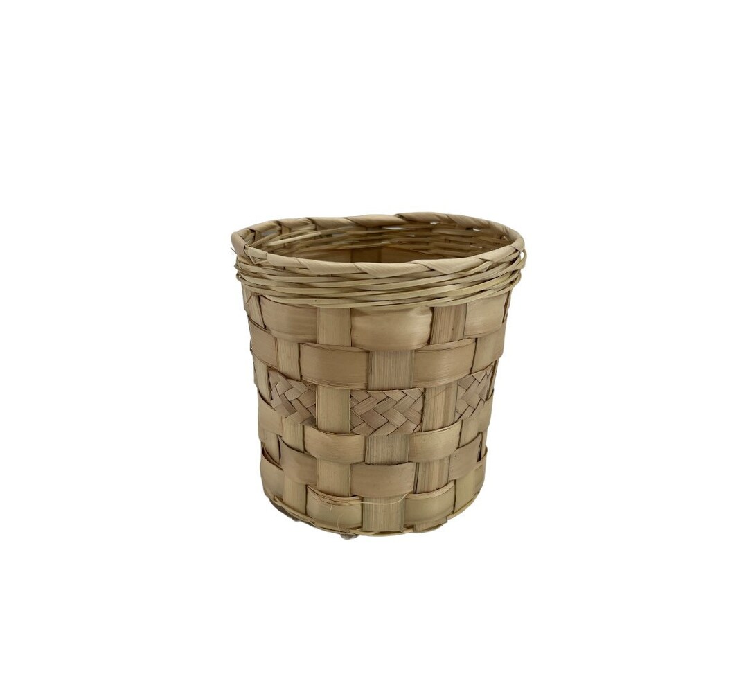 Set of 12 Handwoven Palm Mini Basket Tall 4" Favor Basket Wedding ...