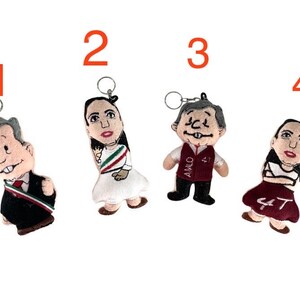 Pejeluche Keychain AMLO Andres Manuel Lopez Obrador 4.5" Claudia ...