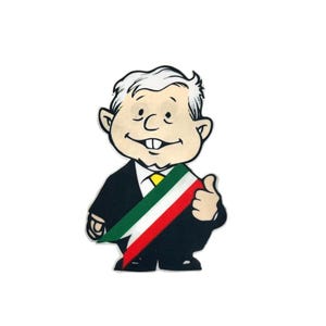 AMLO Andres Manuel Lopez Obrador Image 8.75" El Peje Mexican President ...