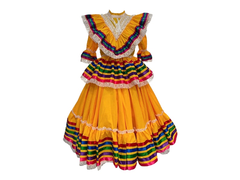 Adult Mexican Traditional Jalisco Dancing Dress - Different Sizes ...