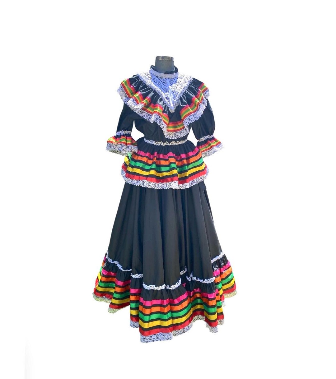 Adult Mexican Traditional Jalisco Dancing Dress - Doble Vuelo - READY ...