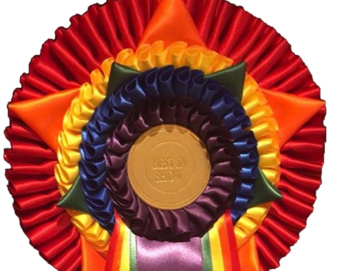Personalised Bespoke Rosettes Award Ribbons & by RosRosettes