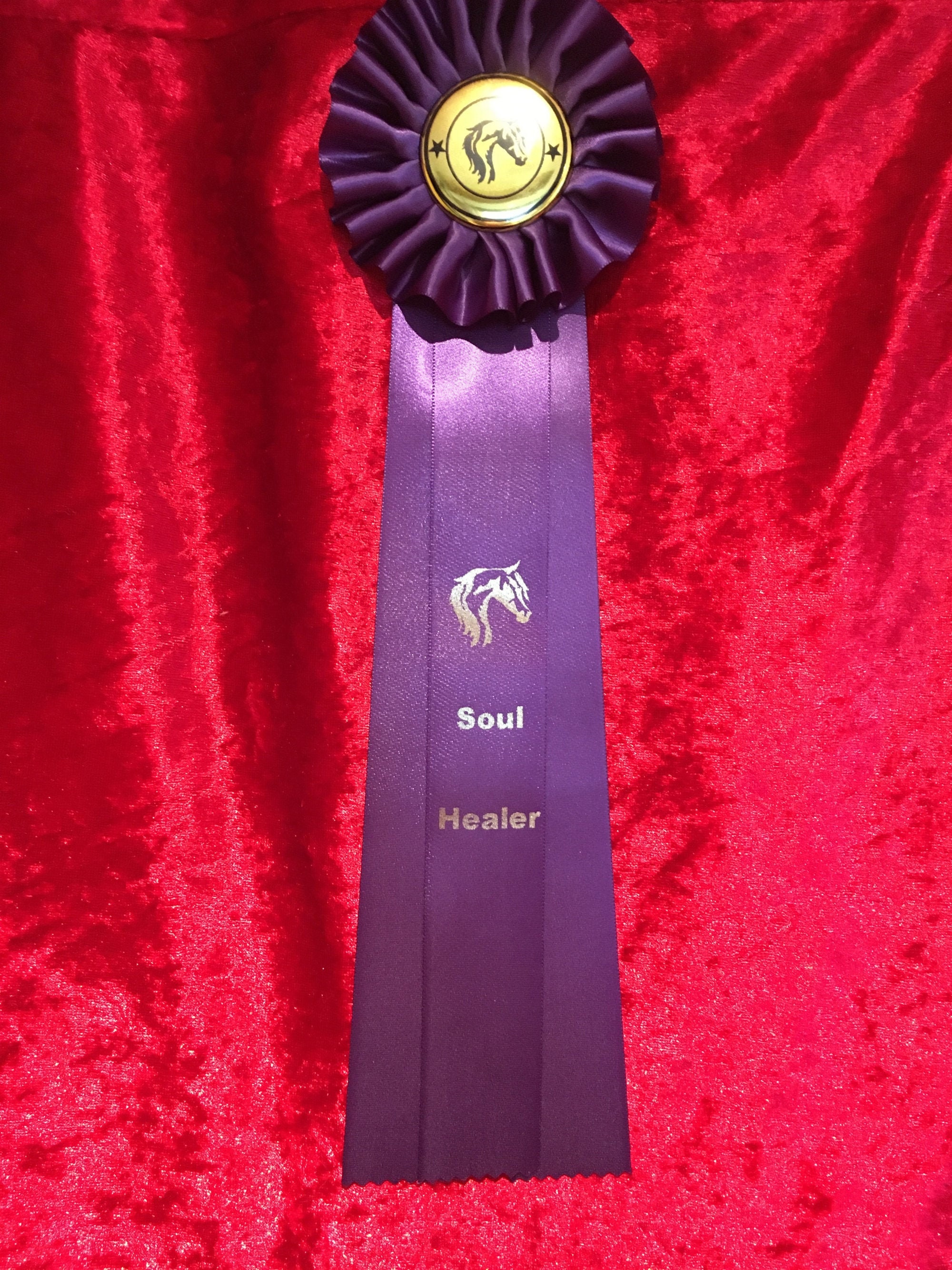 Purple Rosette Ribbons
