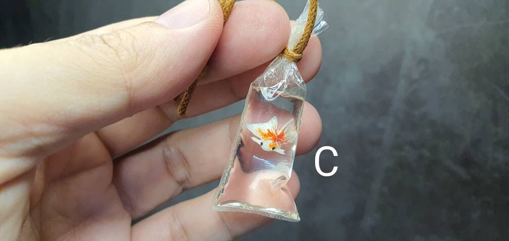 Handcraft Clay Goldfish in Plastic Bag for Collectibles in the - Etsy