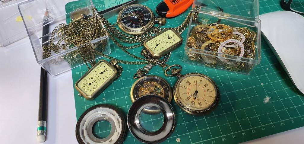 Mini-actress Figure in a Pocket Watch With Necklace Handmade - Etsy Canada