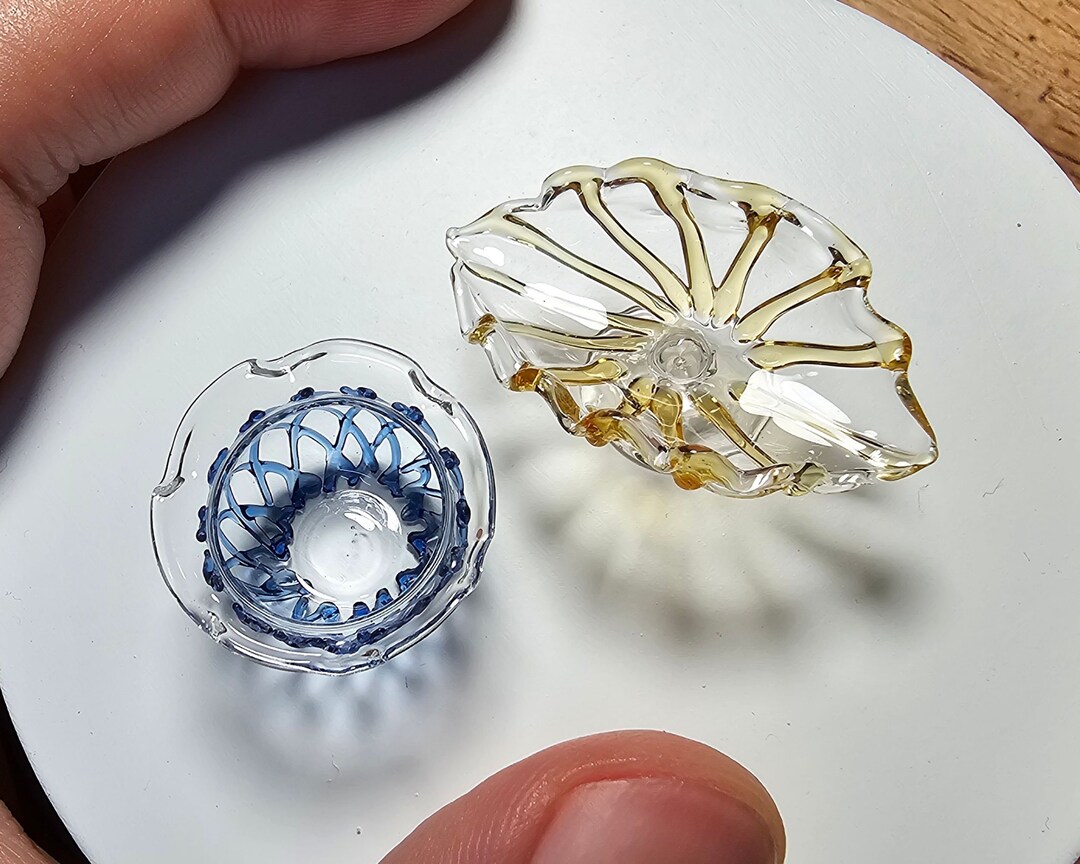2 Mini Glass, 2 Styles With a Pattern on the Glass, Vintage Style for ...