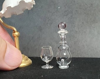 Dollhouse Miniature Bottle Glass and 1 Glass Accessories for Dollhouse ...
