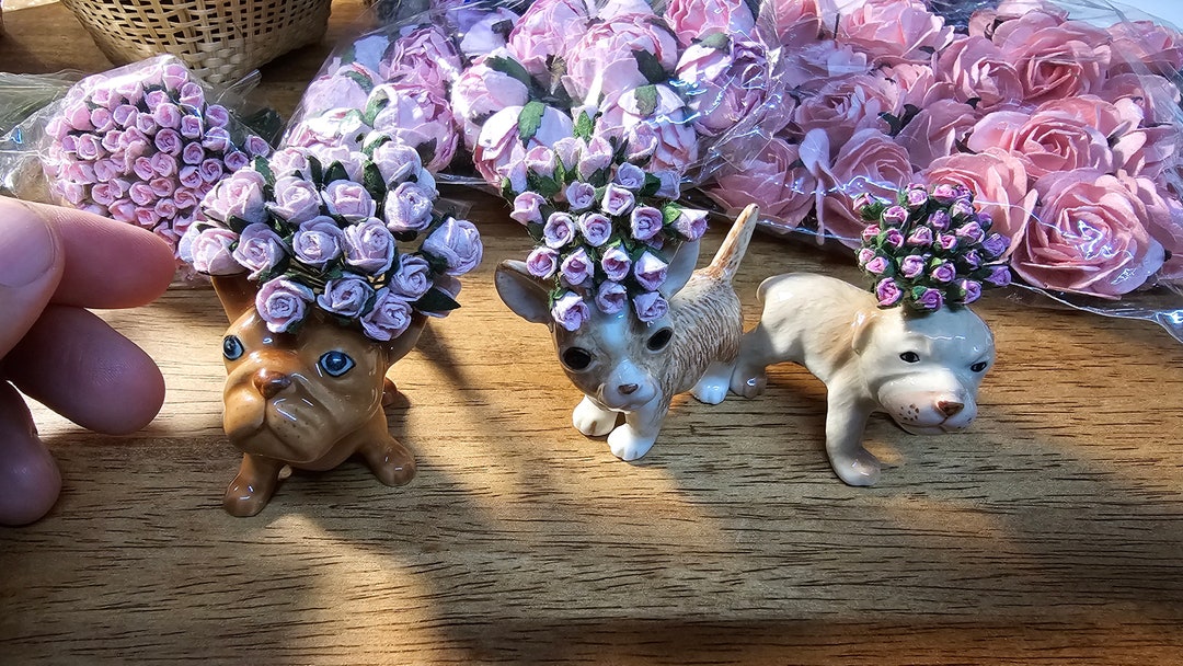 100 Pink Rose Miniature Mulberry Paper Flowers Wedding - Etsy