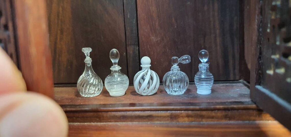 5 styles glasses bottles for Dollhouse Miniature or collection | Etsy