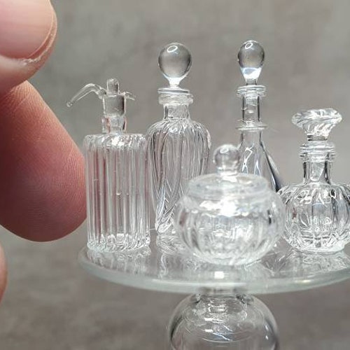 5 Glasses Bottles Styles for Dollhouse Miniature or Collection - Etsy