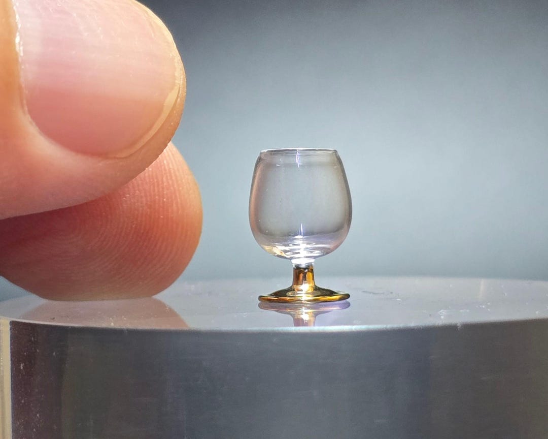 Miniature Glass of Style Vintage for Dollhouse Miniature and ...