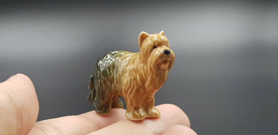 Ceramic Dog for Home Decoration or Dollhouse Miniature Collection of ...