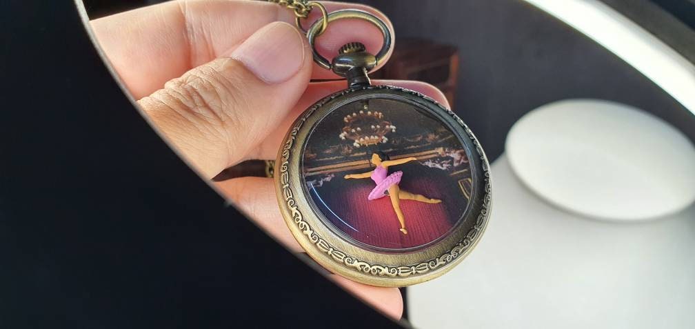 Mini-actress Figure in a Pocket Watch With Necklace Handmade - Etsy Canada