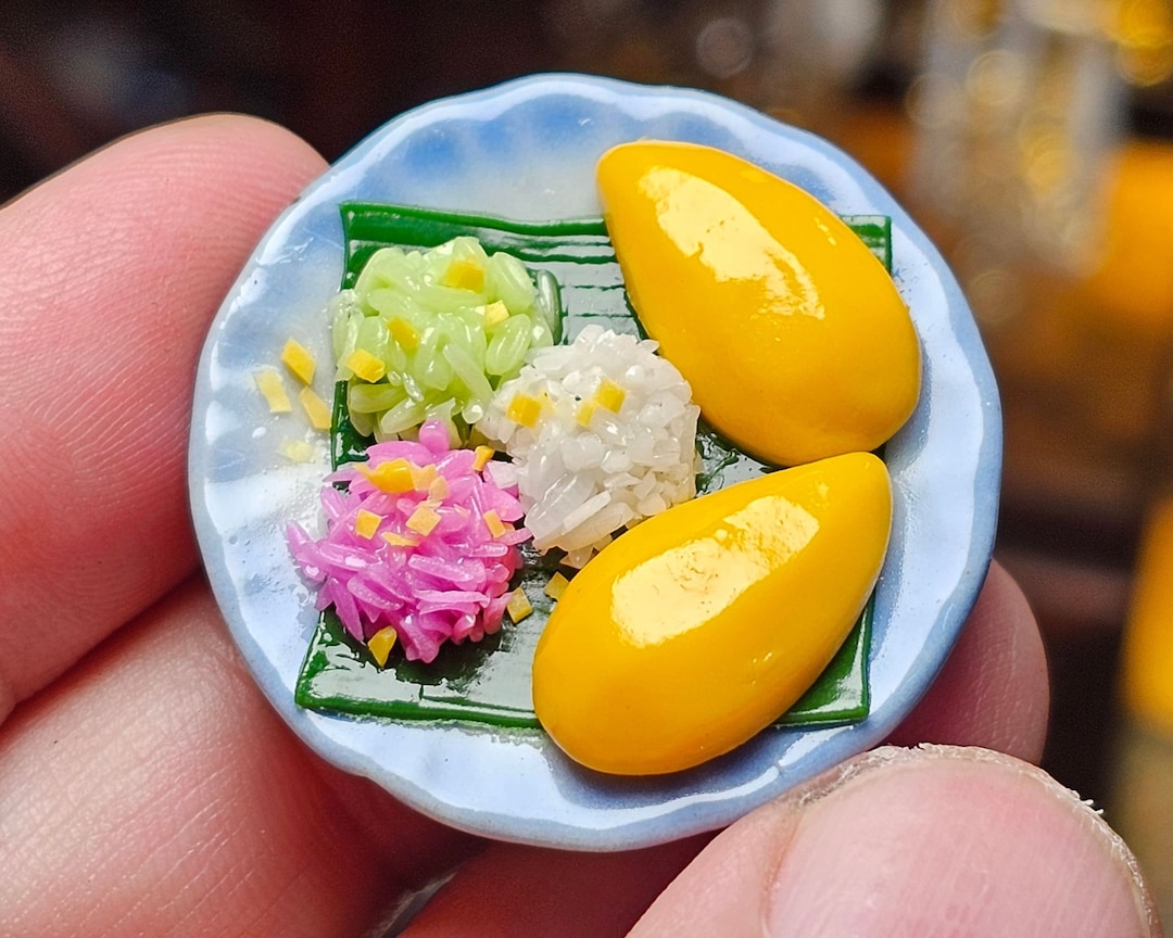 Mango Sticky Rice Thai Food for Decorating Miniature - Etsy