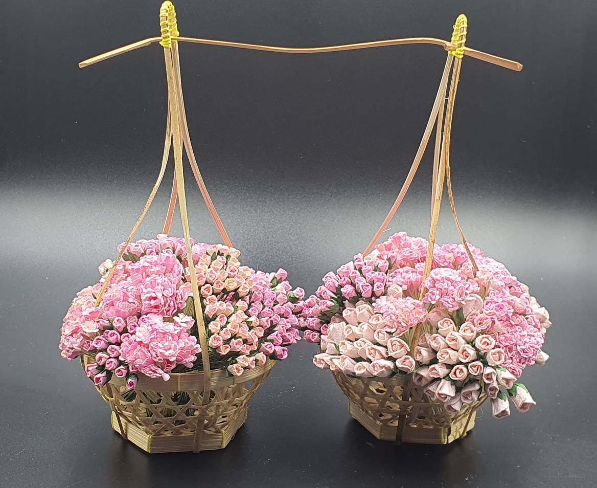 1000 Flowers of Rose and Gypsophila Miniature Mulberry Paper | Etsy