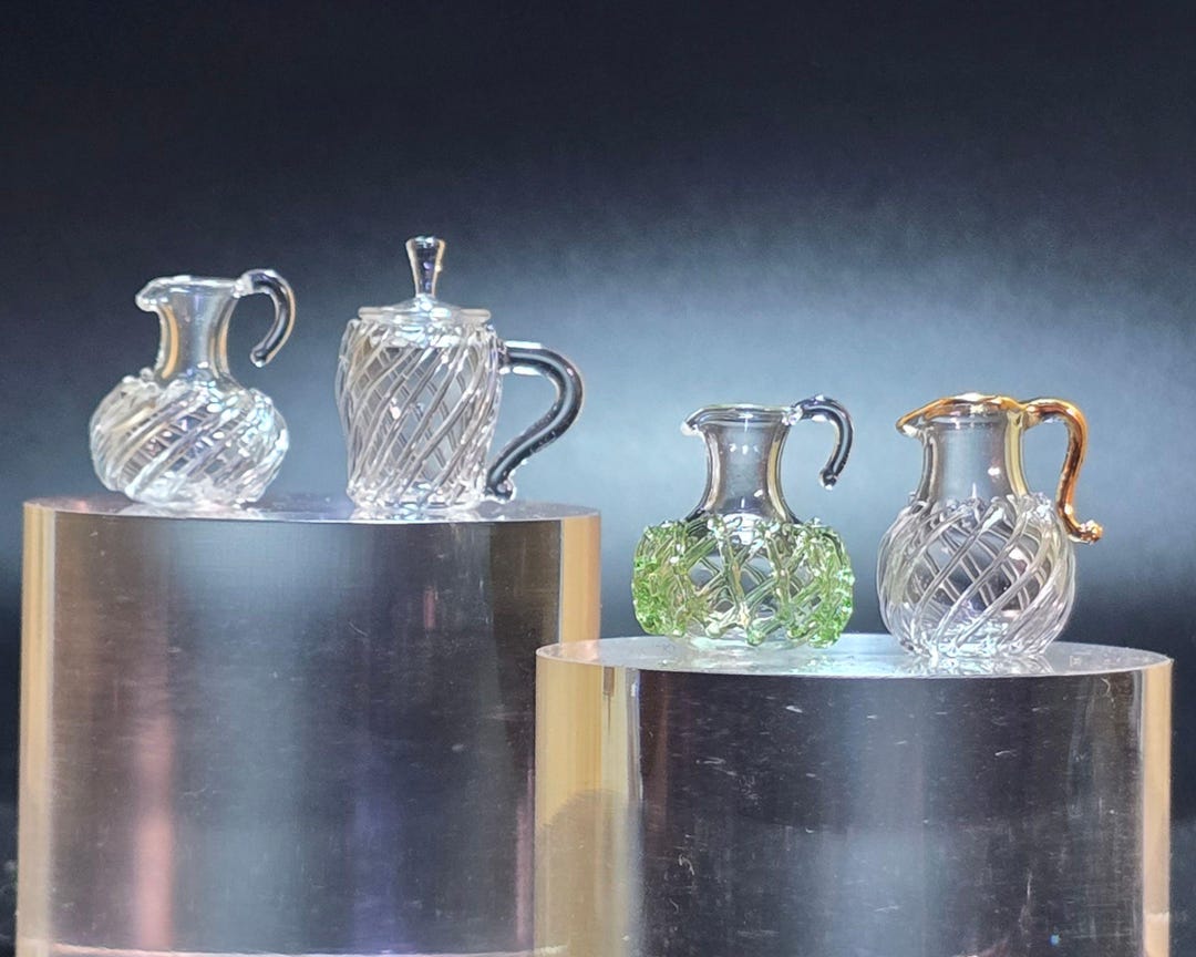 Four Styles of Glass Pitchers Made From Real Glass, Perfect for ...