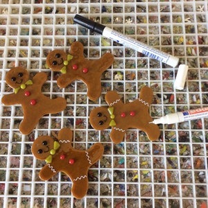 Fused Glass Gingerbread Man, Christmas Tree Decoration, Christmas Gift ...