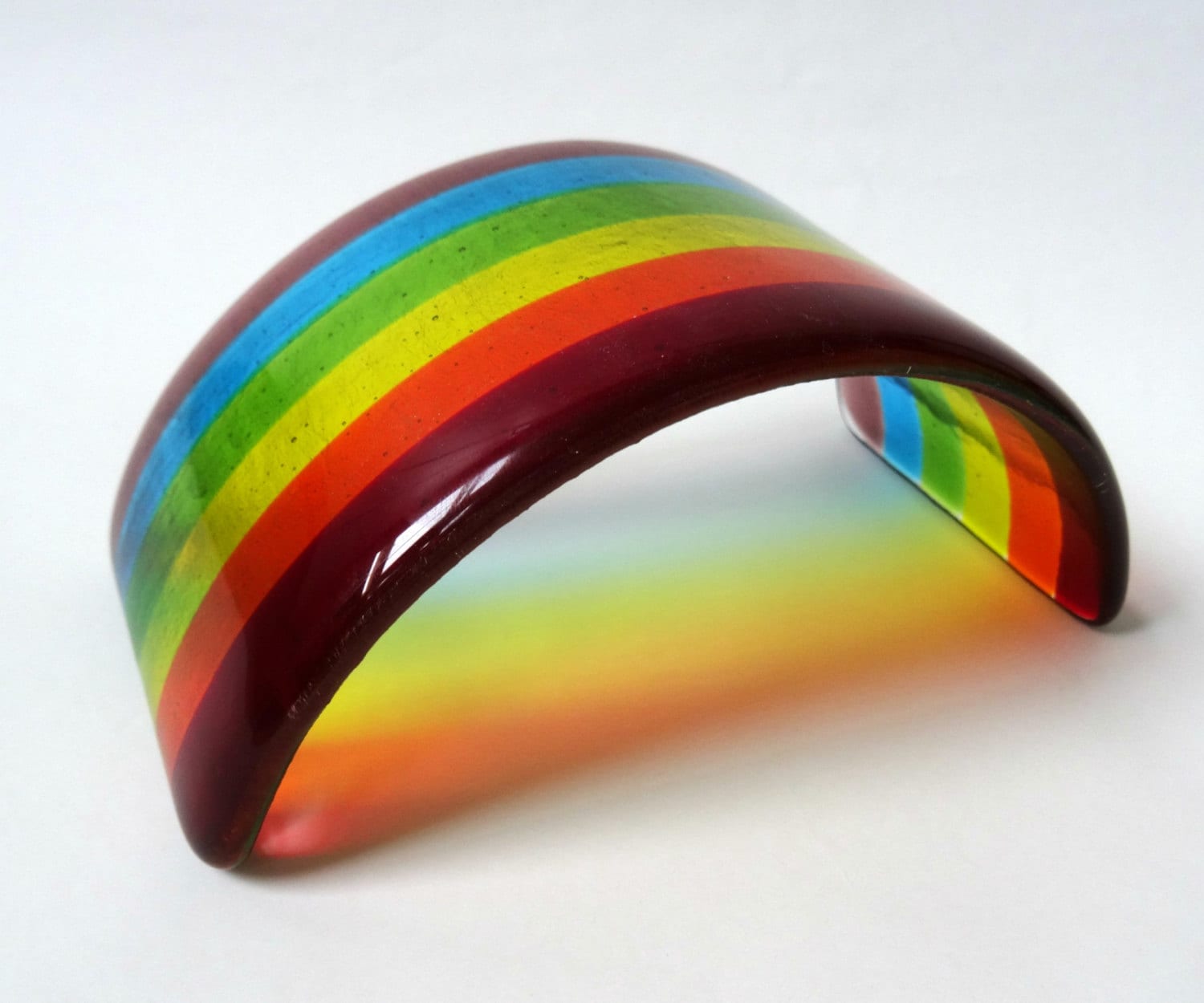 Fused Glass Rainbow Light Catcher Decoration Gift for Her - Etsy
