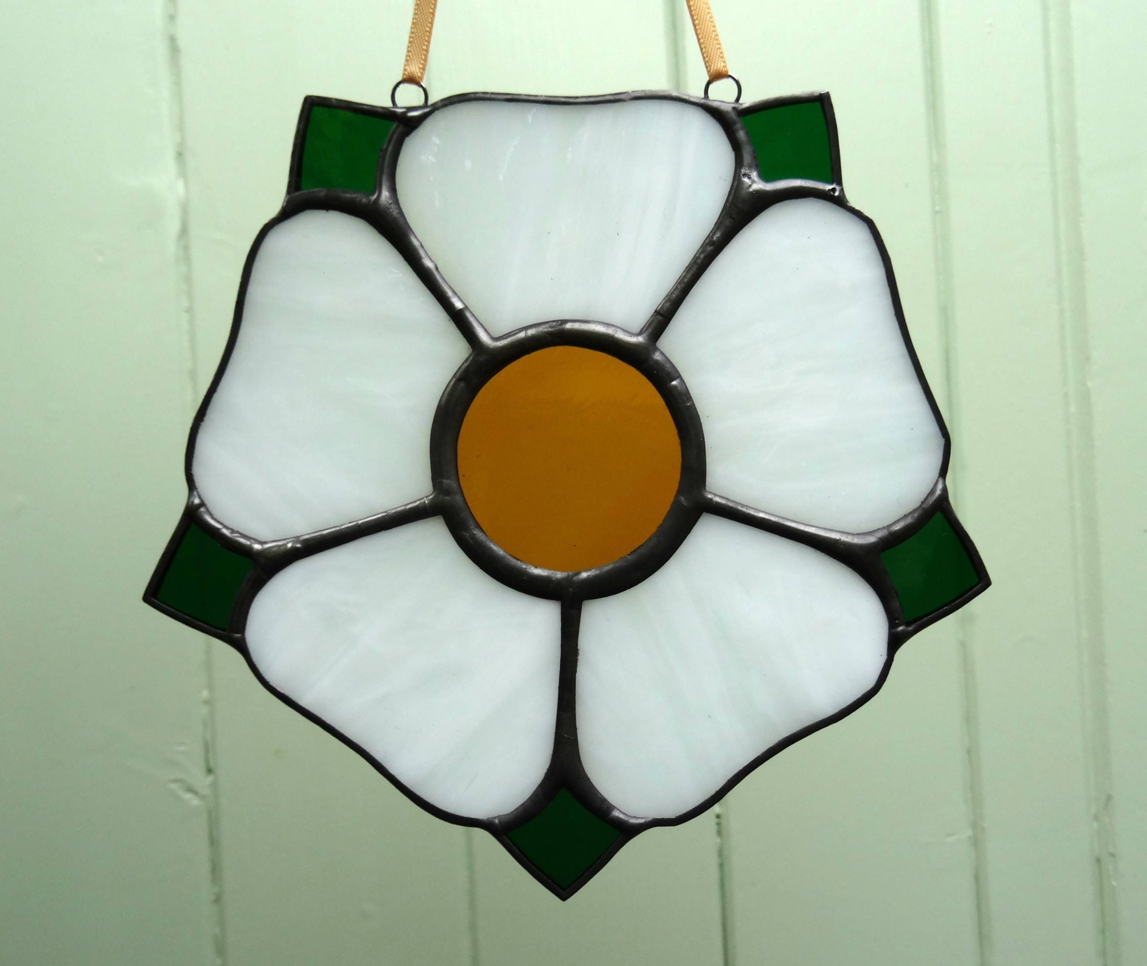 Stained Glass Yorkshire Rose Lancashire Rose Window - Etsy UK