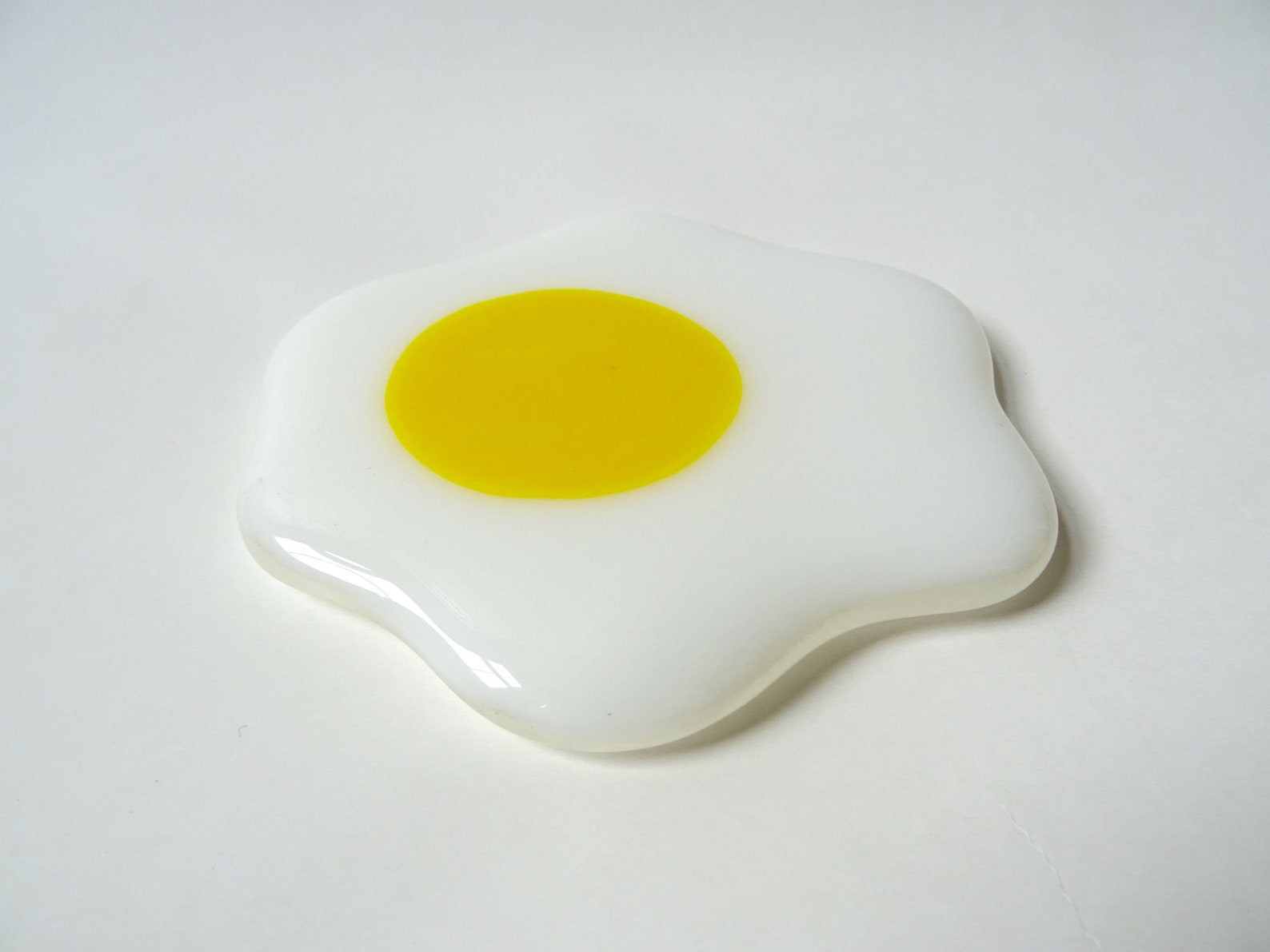 Fried Egg Coaster, Fused Glass Coaster, Easter Egg, Drinks Mat, Easter ...
