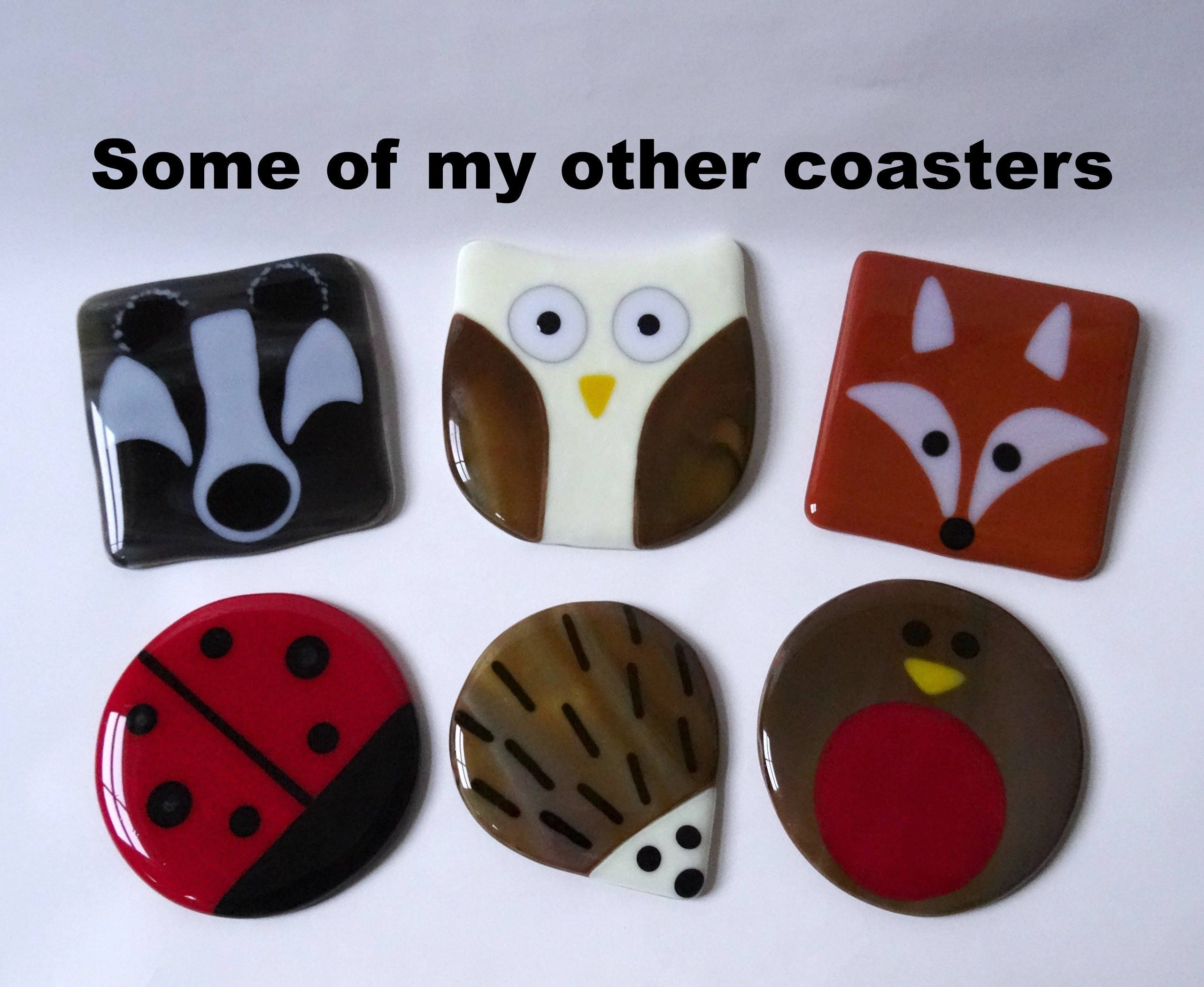 Frog Coaster Fused Glass Coaster Drinks Mat Fused Glass - Etsy
