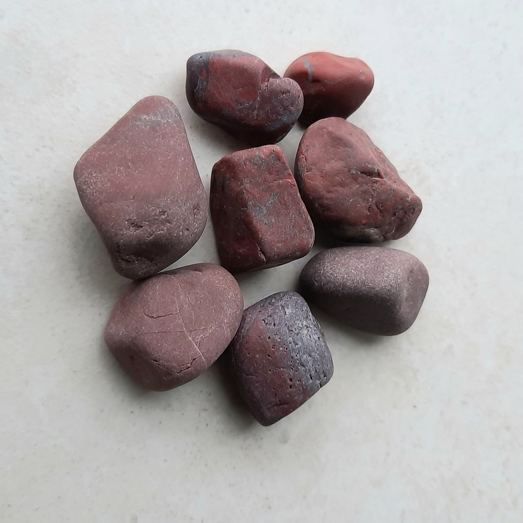 A Collection of Eight Red Jasper Pebbles From Scotland - Etsy