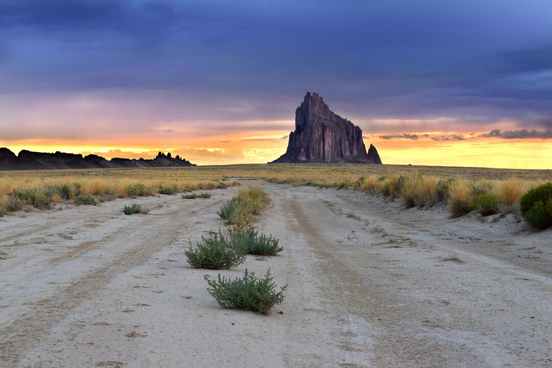 Shiprock Sunset Fine Art Print - Etsy