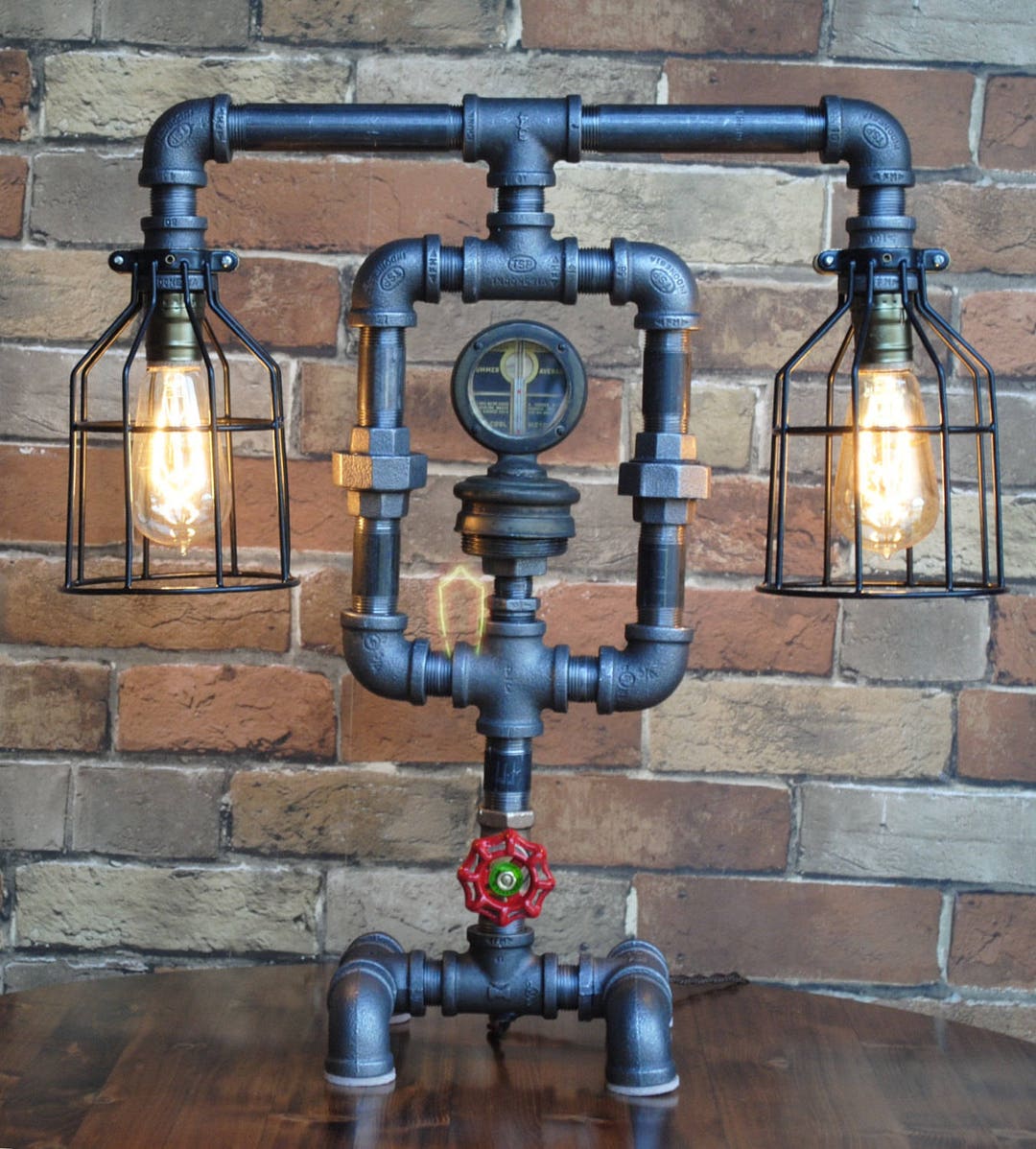 Glowlight Radiator Cap Industrial Pipe Lamp - Etsy