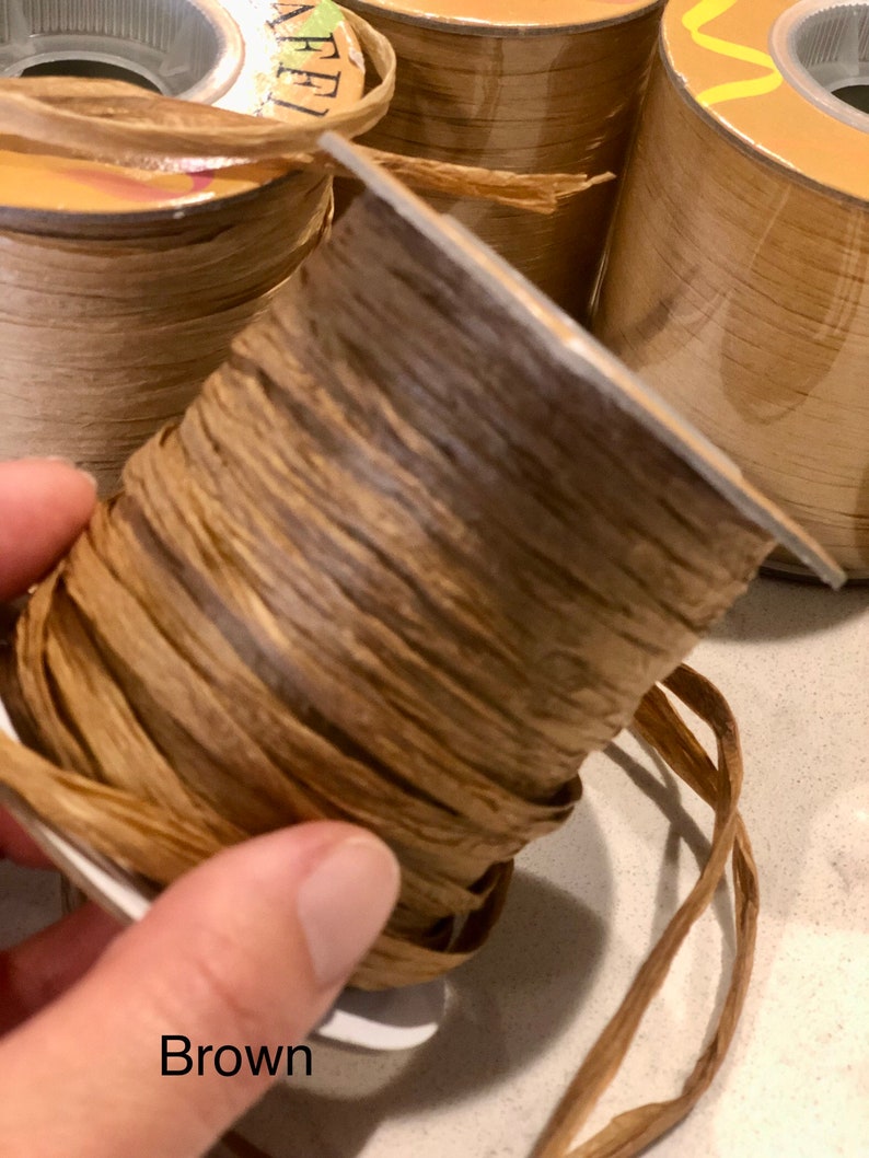 Raffia Yarn, Natural Raffia, Paper Yarn for Crochet Work, Bag, Hats ...