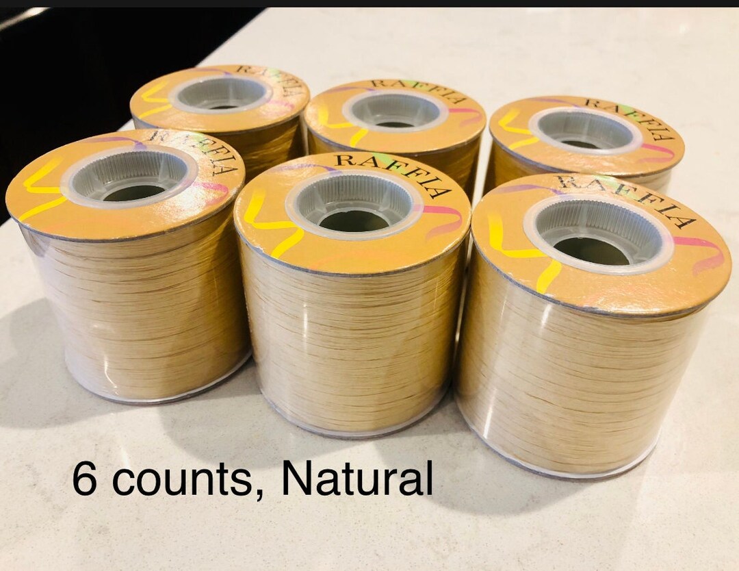 Raffia Yarn, Natural Raffia, Paper Yarn for Crochet Work, Bag, Hats ...