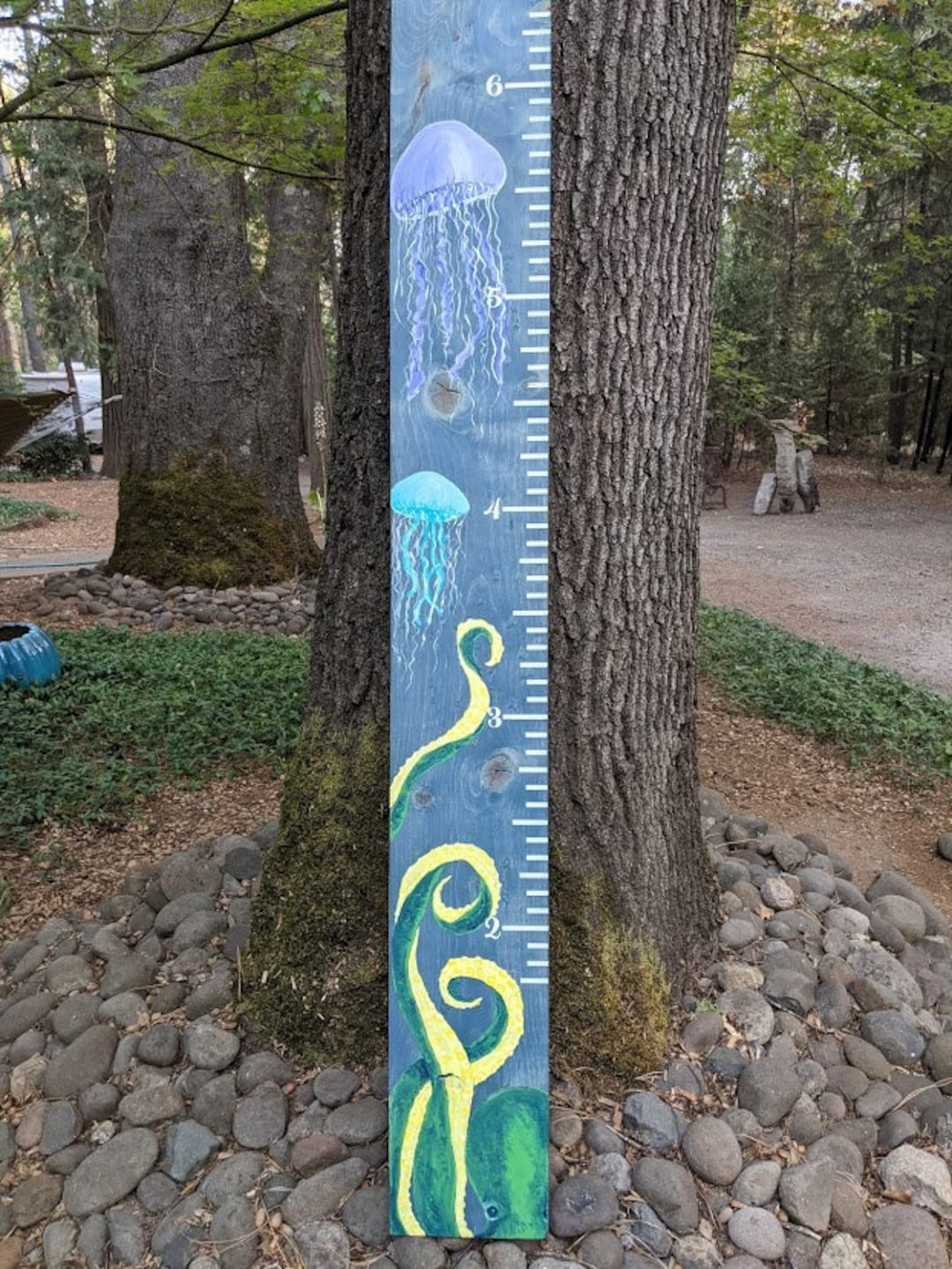 Growth Chart | Ocean Themed | Nursery Decor | Underwater Ocean Decor ...