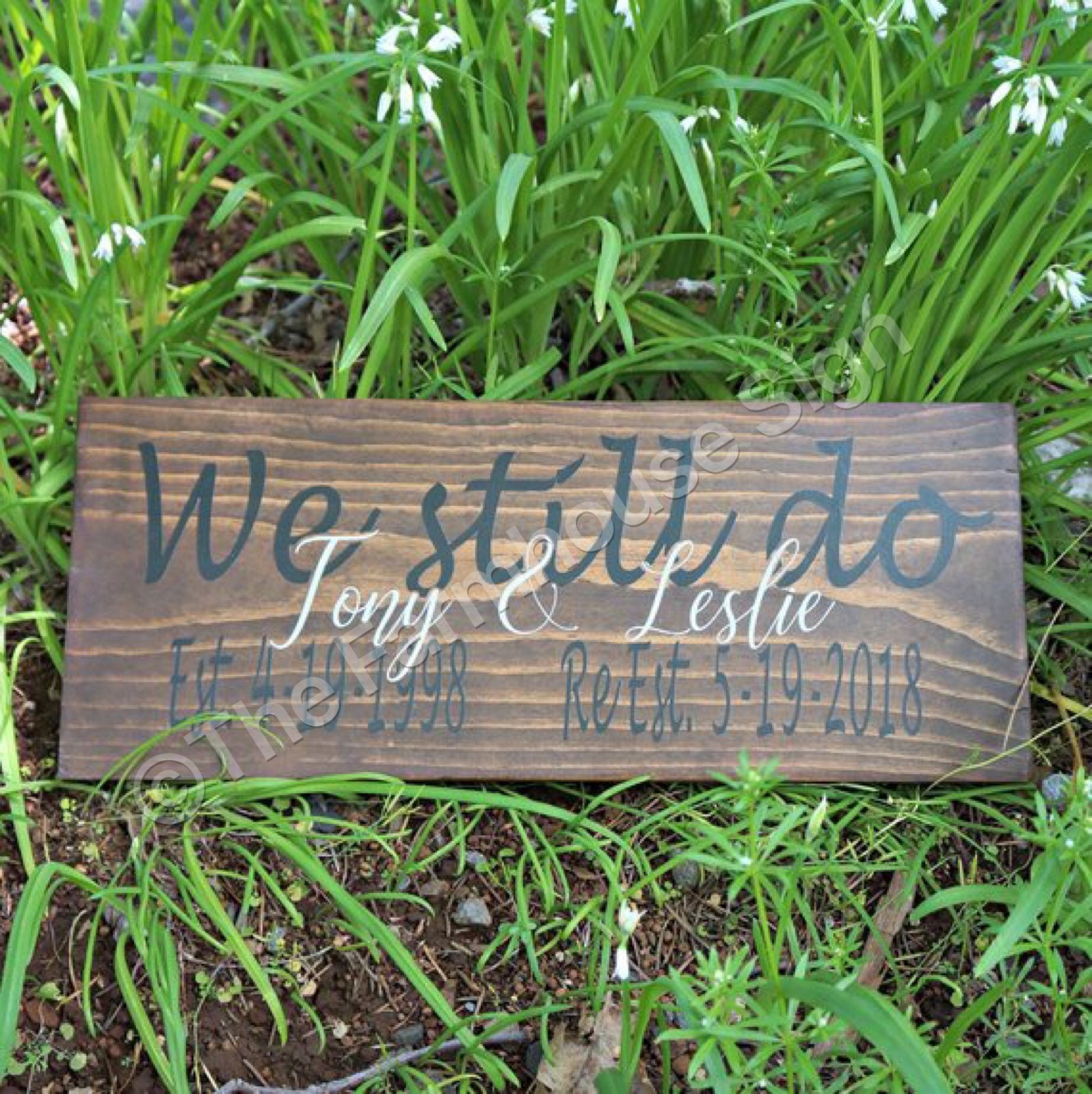 We Still Do With Dates and Names Farmhouse Sign Rustic - Etsy