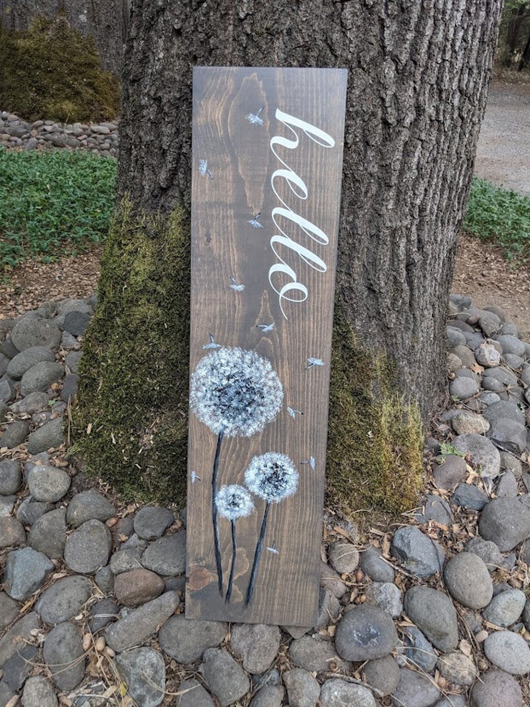 Welcome Sign | Dandelion Themed | Porch Décor | Garden Home Décor ...