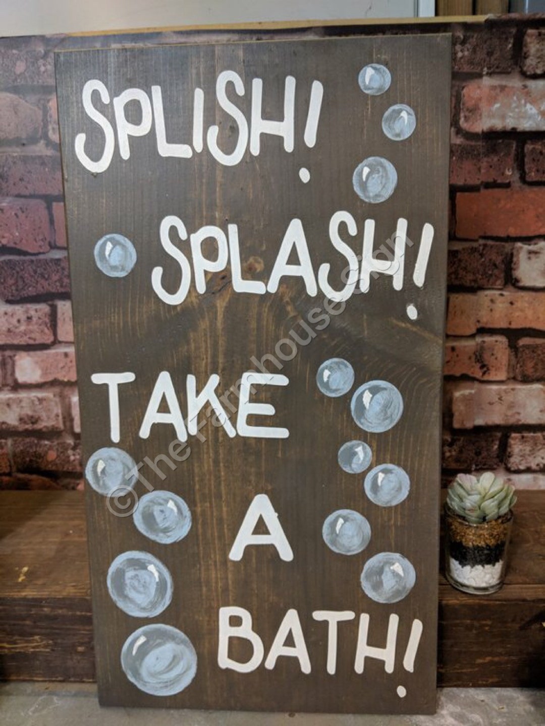 Splish Splash Take A Bath Wood Signs Home Decor Bathroom Decor Bath ...