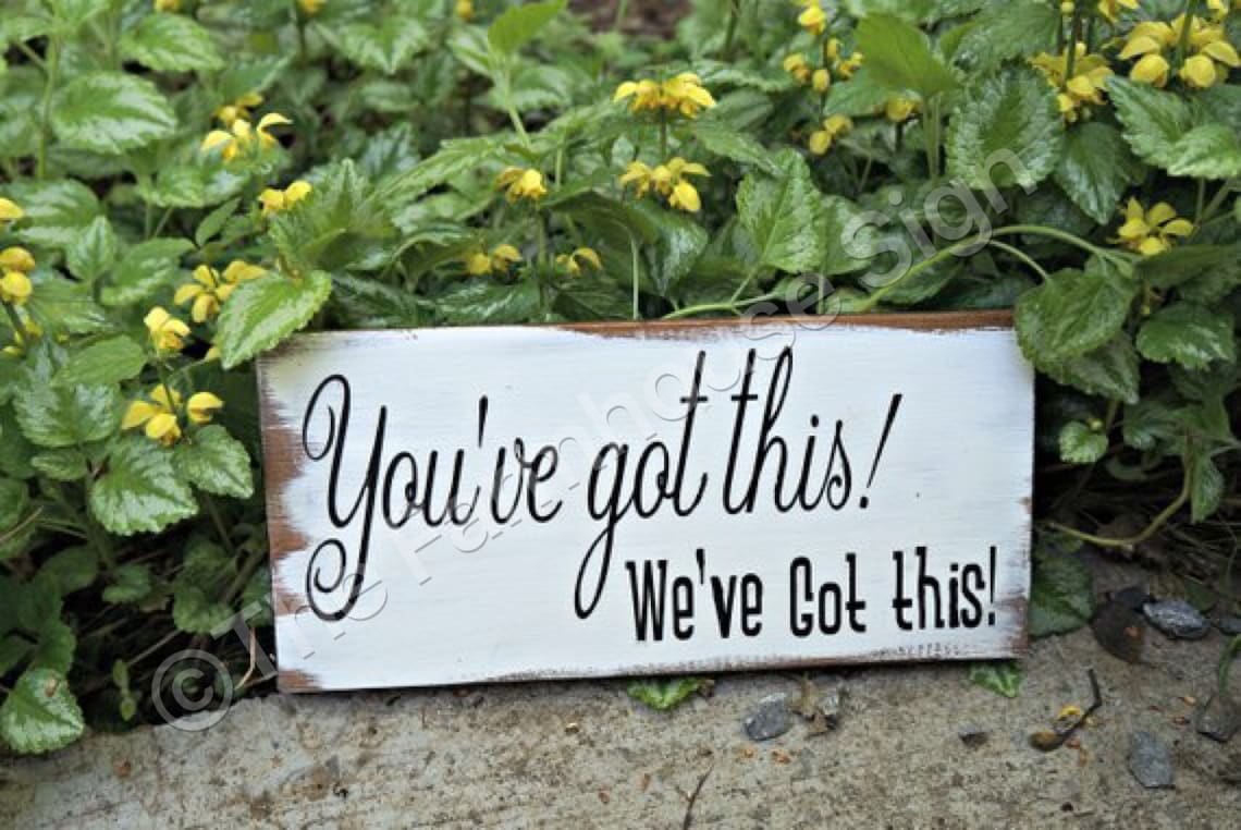 You've Got This We've Got This Wood Sign - Etsy