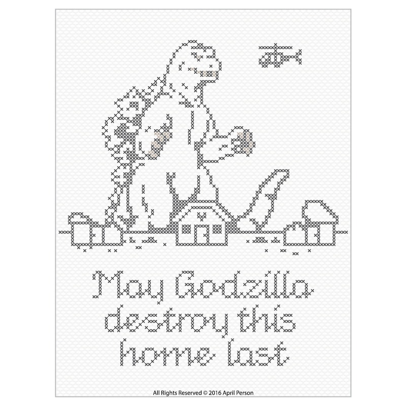 Godzilla Pattern - Etsy