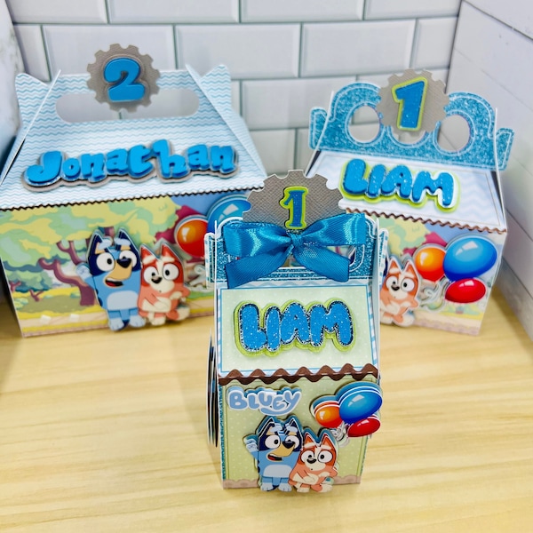 Bluey Birthday Goodie Boxes - Etsy