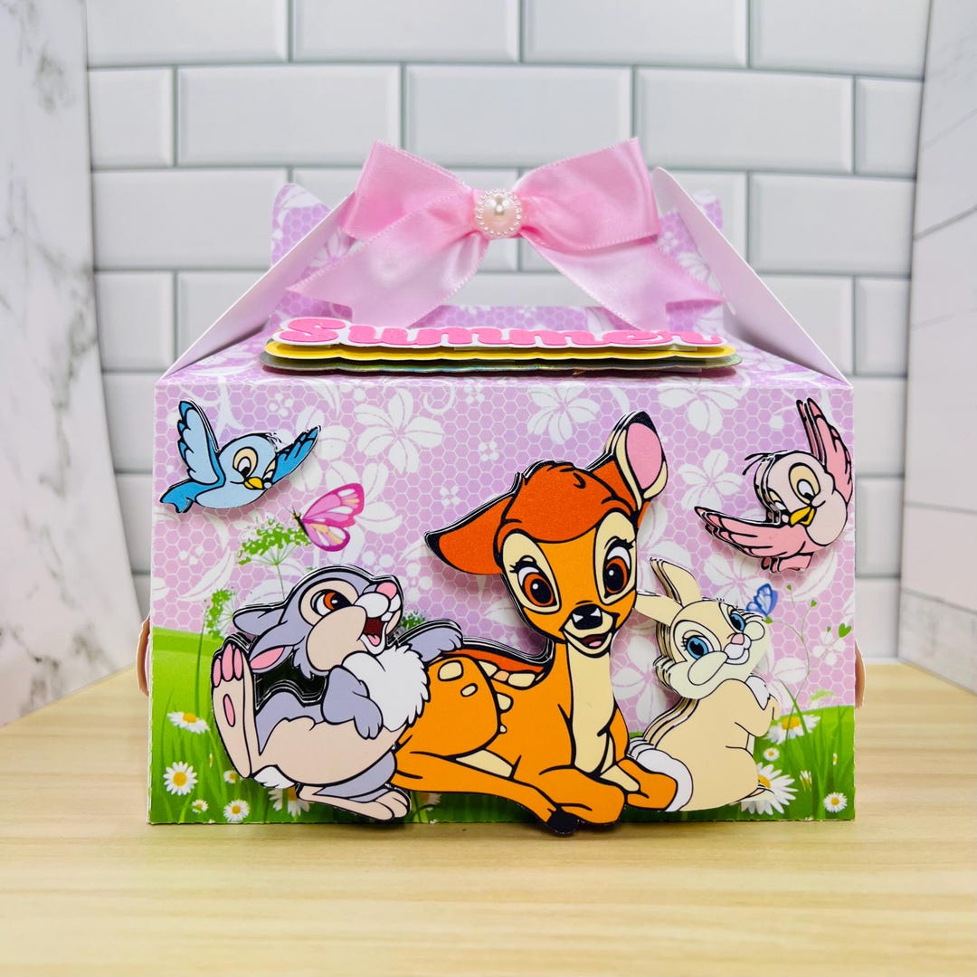 Bambi Favor Box 3D / Birthday Gift Boxes / Guest Gift Bags ...