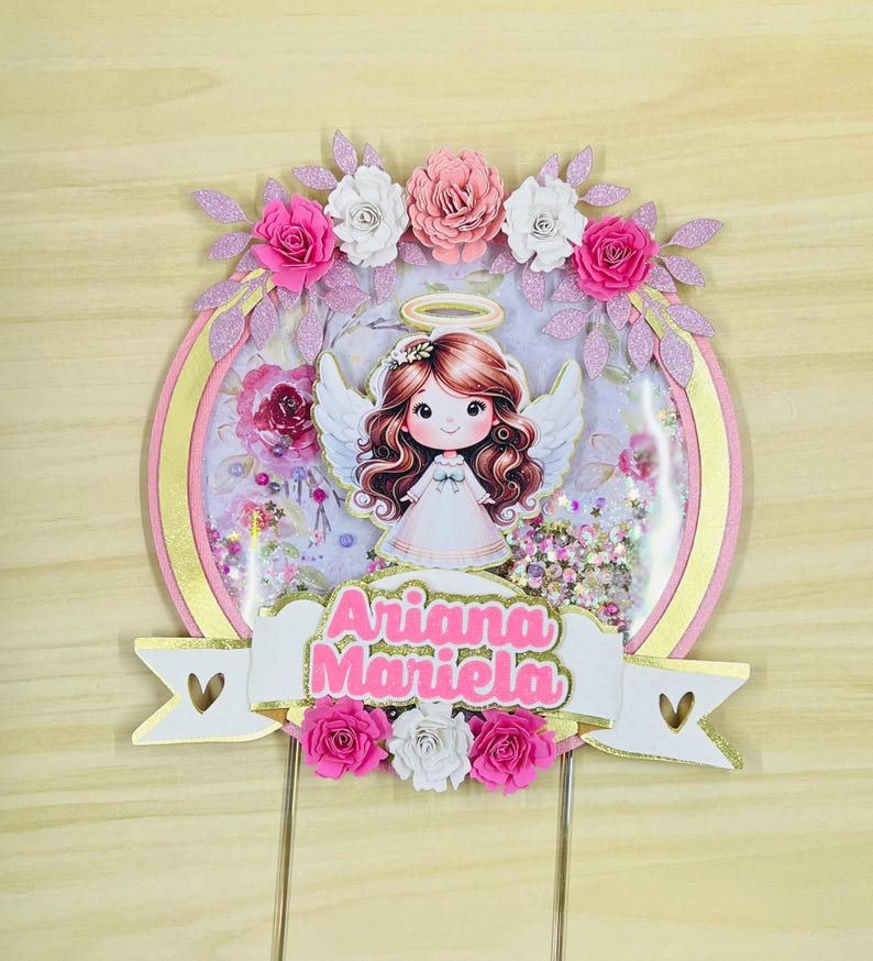 Baptism Cake Topper/ Angel Cake Topper - Etsy