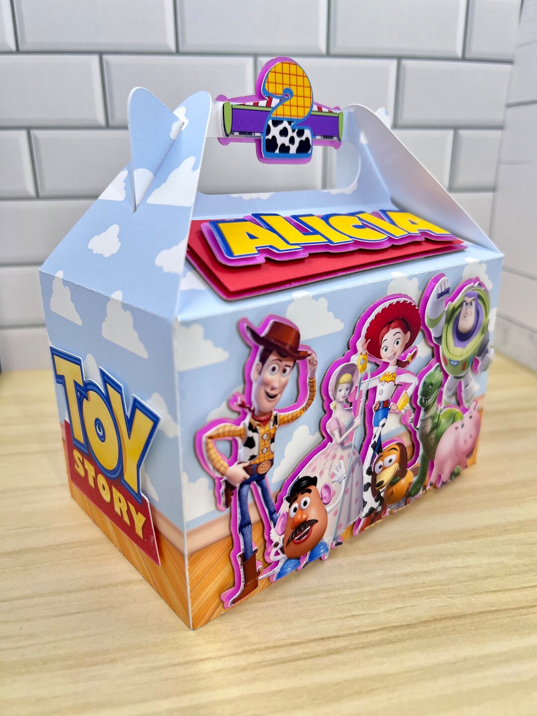 Toy Story Favor Boxes 3D / Birthday Gift Boxes / Guest Gift Bags ...
