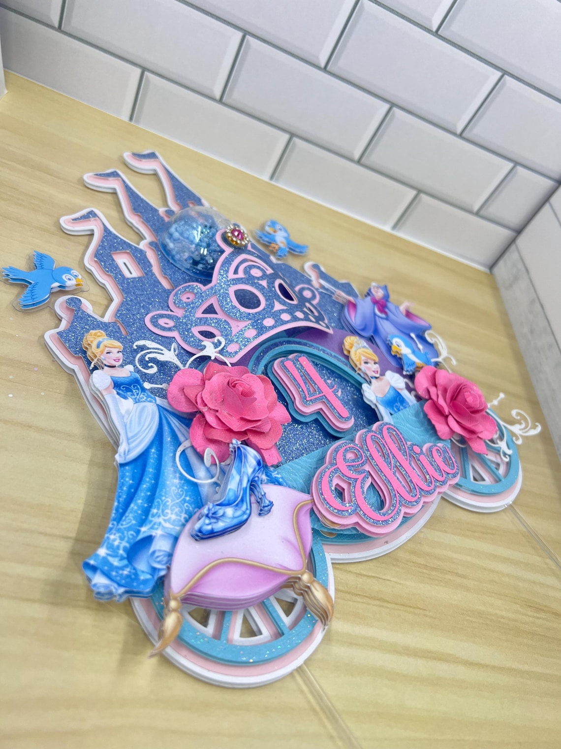 Cinderella Cake Topper - Etsy